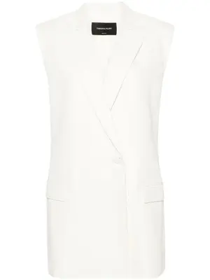 Fabiana Filippi Single-breasted Gilet - White