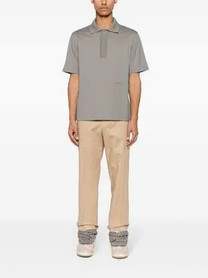 LANVIN Mid-rise Straight-leg Trousers - Neutrals