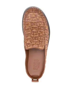 Gcds Monogram Raffia Mules