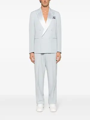Off-White Peak-lapels Double-breasted Blazer - Blue