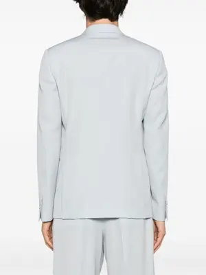 Off-White Peak-lapels Double-breasted Blazer - Blue