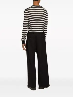 Dolce & Gabbana Striped Logo Jumper