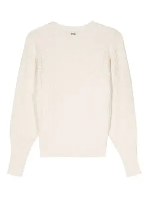 BOSS Logo-lettering Chunky-knit Jumper