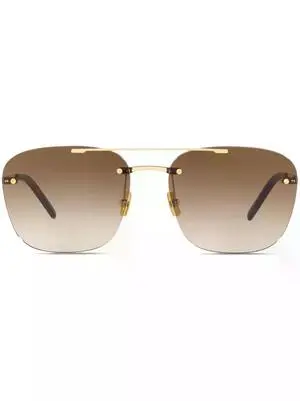 Saint Laurent Rimless Sunglasses - Gold