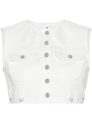 Courreges Straight Hem Vests For Women