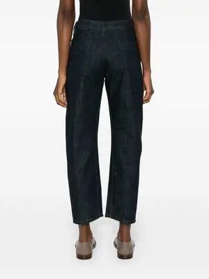 LEMAIRE Twisted High-rise Cropped Jeans - Blue