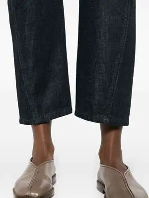 LEMAIRE Twisted High-rise Cropped Jeans - Blue