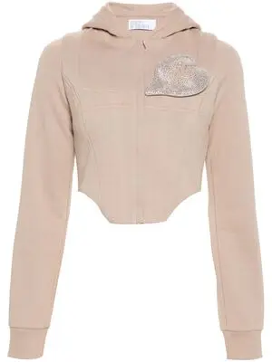 Giuseppe Di Morabito Rhinestone-embellished Corset Top