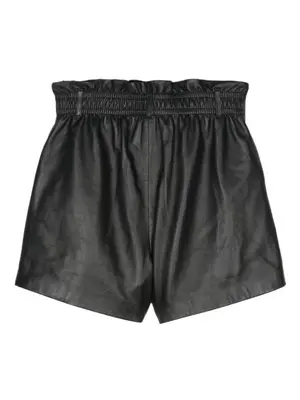 Ba&sh Aglae Leather Shorts