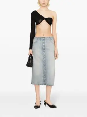 COURREGES Twist-detail One-shoulder Top