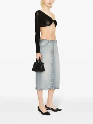 COURREGES Twist-detail One-shoulder Top