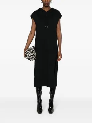 COURREGES Sleeveless Hooded Maxi Dress