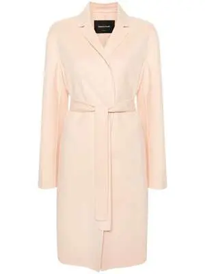 Pink Cashmere Virgin Wool Coats
