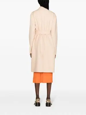 Fabiana Filippi Belted Virgin Wool Pea Coat
