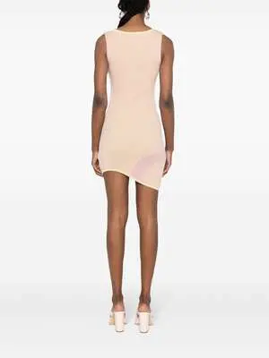 Gcds Comma Asymmetric Ribbed Dress