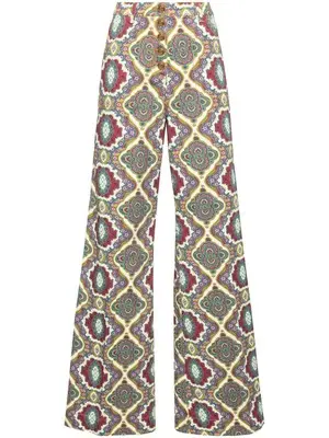 Etro High-rise Flared Jeans - White