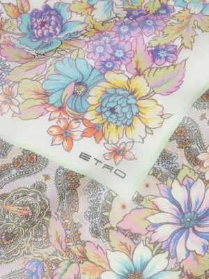 Etro Floral-print Silk Scarf