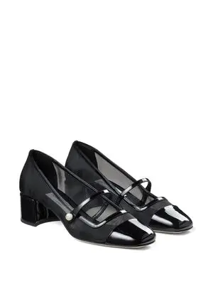 JIMMY CHOO Elisa 45 Leather Pumps - Black