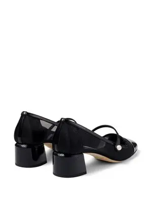 JIMMY CHOO Elisa 45 Leather Pumps - Black