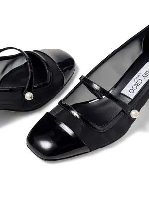 JIMMY CHOO Elisa 45 Leather Pumps - Black
