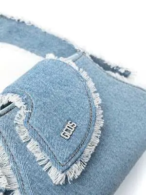 Gcds Comma Denim Bag - Blue