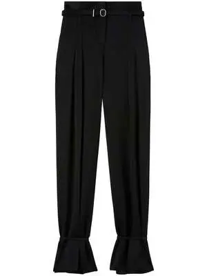 JIL SANDER Belted Ankle-tie Trousers