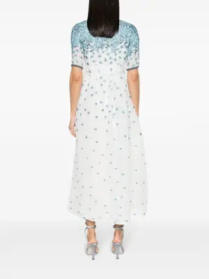 BARUNI Lobelia Floral-appliqué Maxi Dress