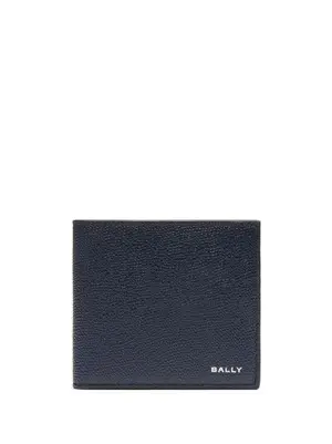 Bally Logo-stamp Leather Wallet - Blue