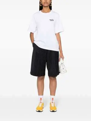 Maison Kitsuné Logo-embroidered T-shirt