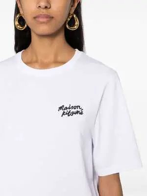 Maison Kitsuné Logo-embroidered T-shirt