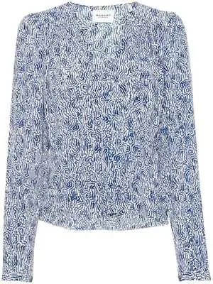 MARANT ETOILE Eddy Abstract-print Blouse