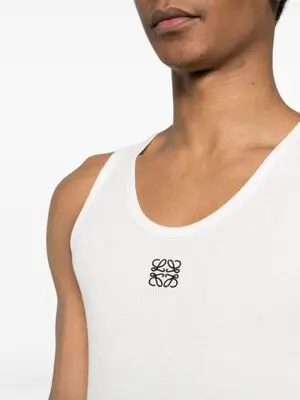 Loewe Anagram-embroidered Cotton Tank Top