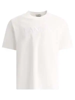 LANVIN T-shirt With Embroidered Logo - White