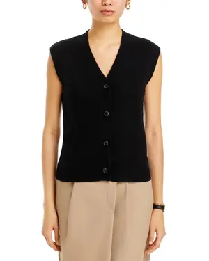 Bloomingdale'S Buttoned Vest - Black