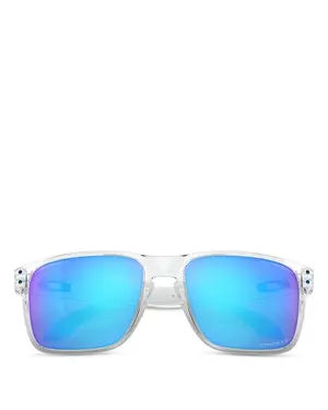 Oakley Holbrook Xl Square Sunglasses - Clear/blue Polarized Gradient