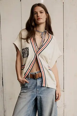 Free People Double Cross Belt Cognac