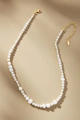 Anthropologie Multi-pearl Beaded Necklace
