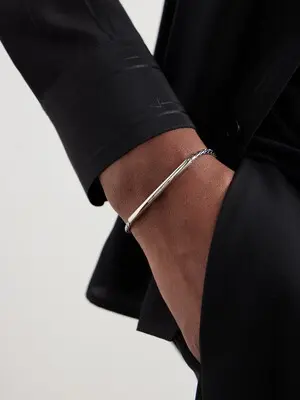 Saint Laurent Logo-engraved Chain Bracelet