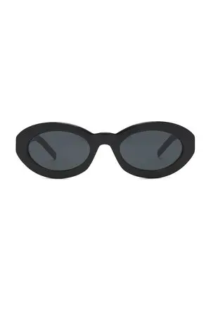 Saint Laurent Oval Sunglasses - Black