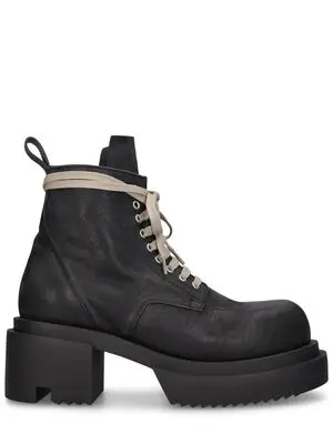 Rick Owens Low Army Bogun Leather Boots