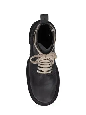 Rick Owens Low Army Bogun Leather Boots