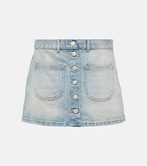 COURREGES Courrèges Denim Mini Skirt - Blue
