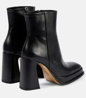 SOULIERS MARTINEZ Nova Chueca Leather Ankle Boots