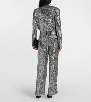BLAZÉ MILANO Fox Sequined Straight Pants