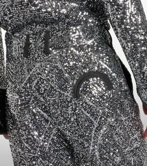 BLAZÉ MILANO Fox Sequined Straight Pants