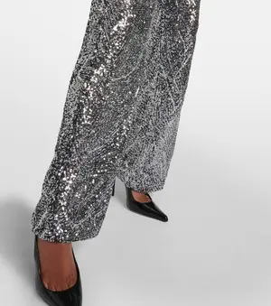 BLAZÉ MILANO Fox Sequined Straight Pants