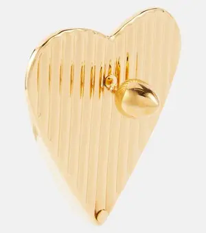 Alaïa Heart Earrings - Gold