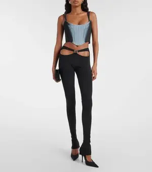 MUGLER Cutout Leggings