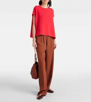 FFORME Maud High-rise Wide-leg Pants - Brown