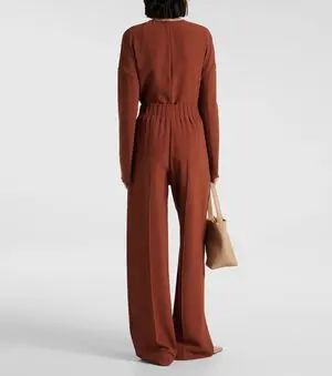 FFORME Maud High-rise Wide-leg Pants - Brown